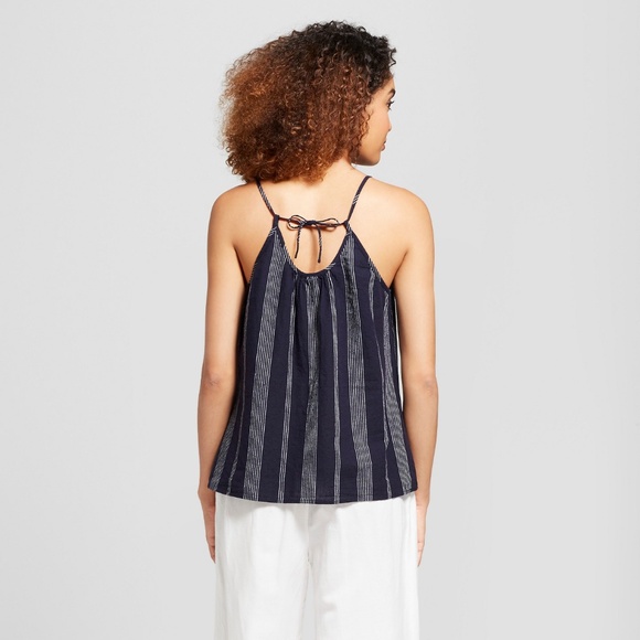 a new day | Tops | Nwt A New Day Striped Linen Tie Back Cami Xl | Poshmark